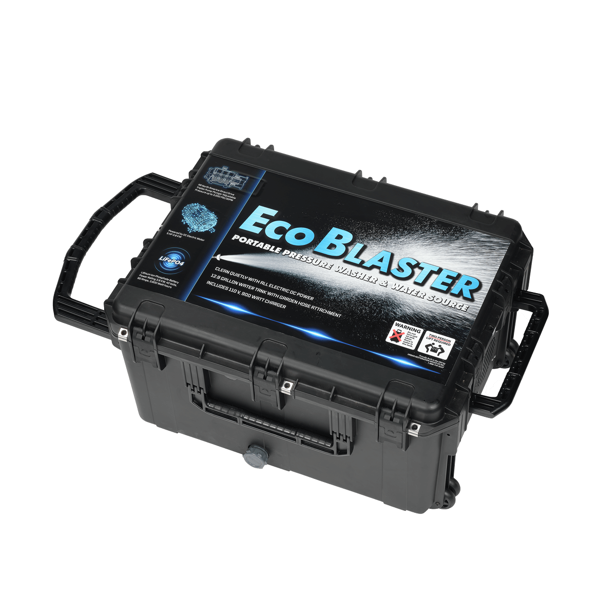 All Battery Electric EcoBlaster Portable Pressure Washer & Water Sourc ...