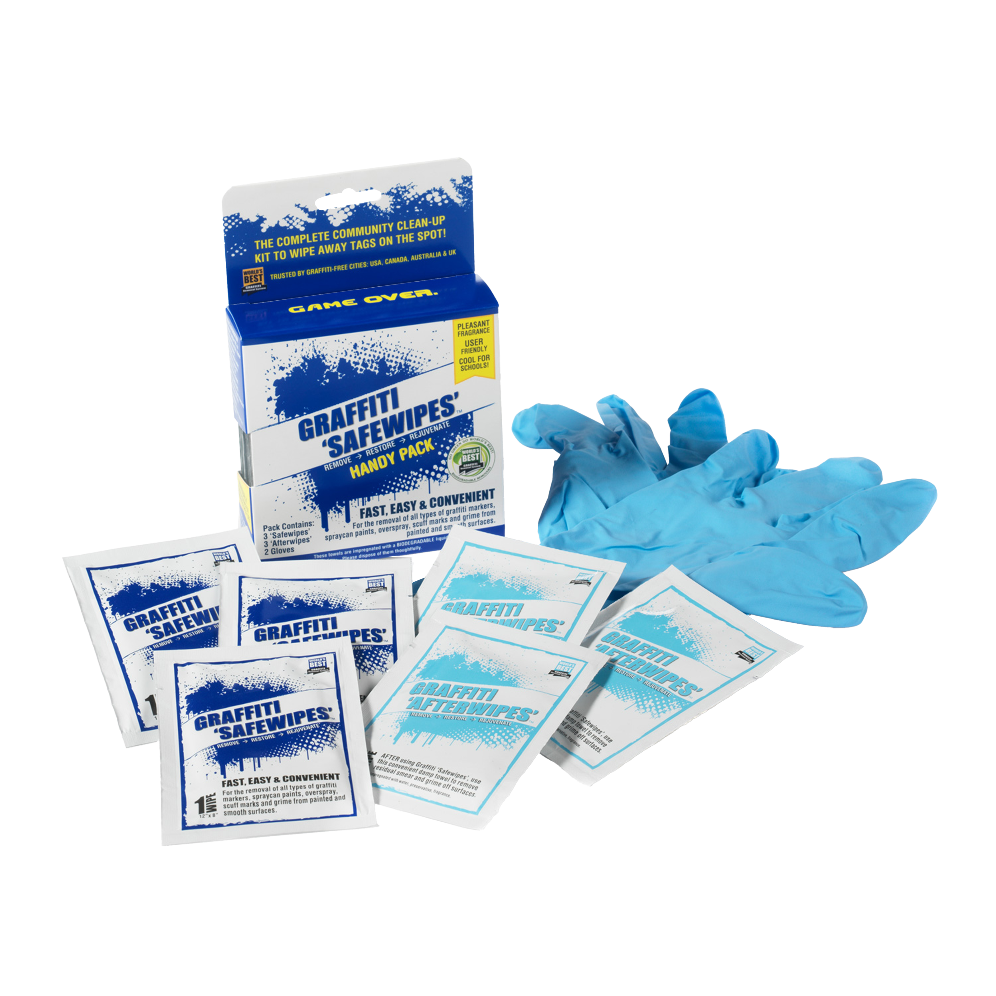 World's Best Graffiti Safewipes - Graffiti Removal Wipes for Painted ...