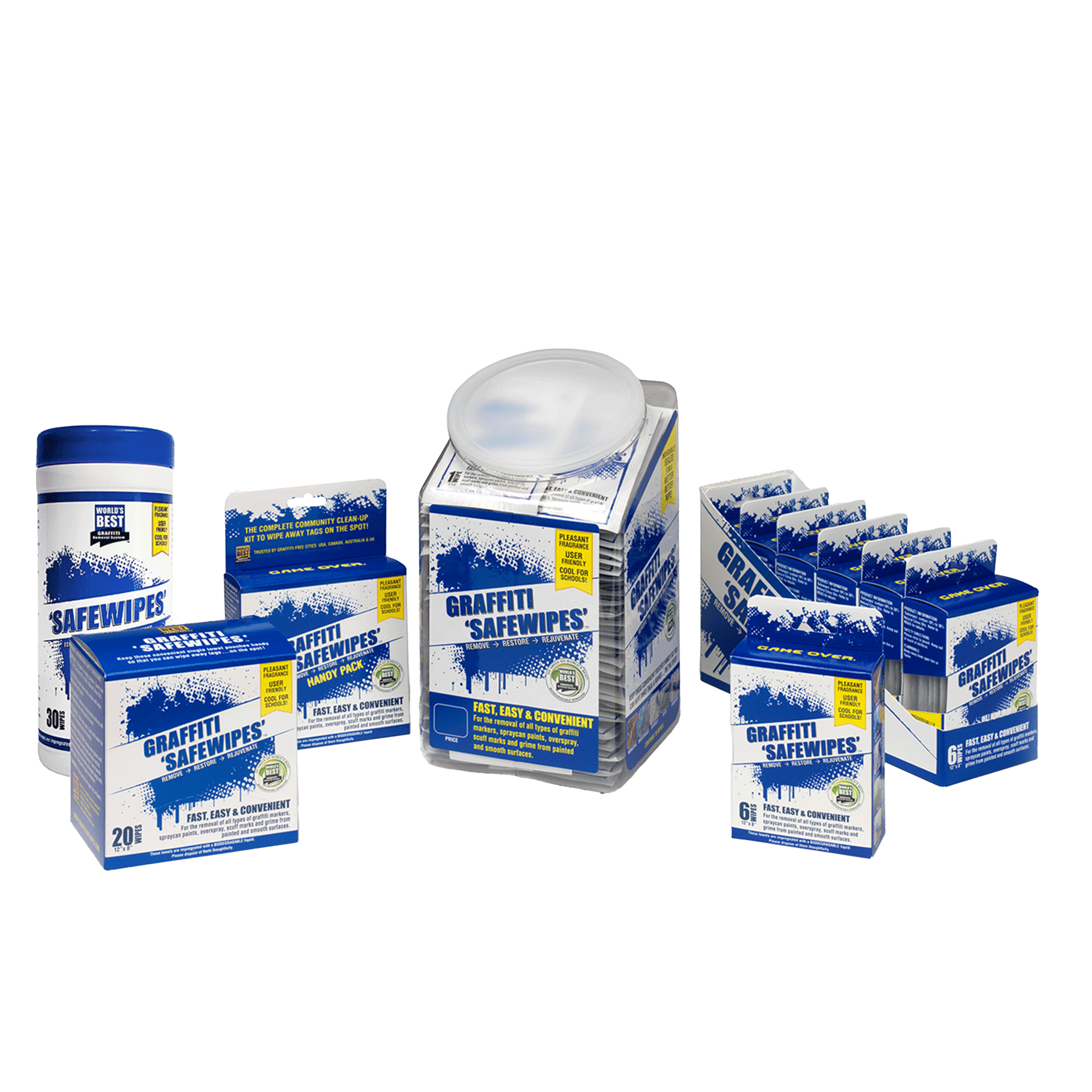 World's Best Graffiti Safewipes - Graffiti Removal Wipes for Painted ...