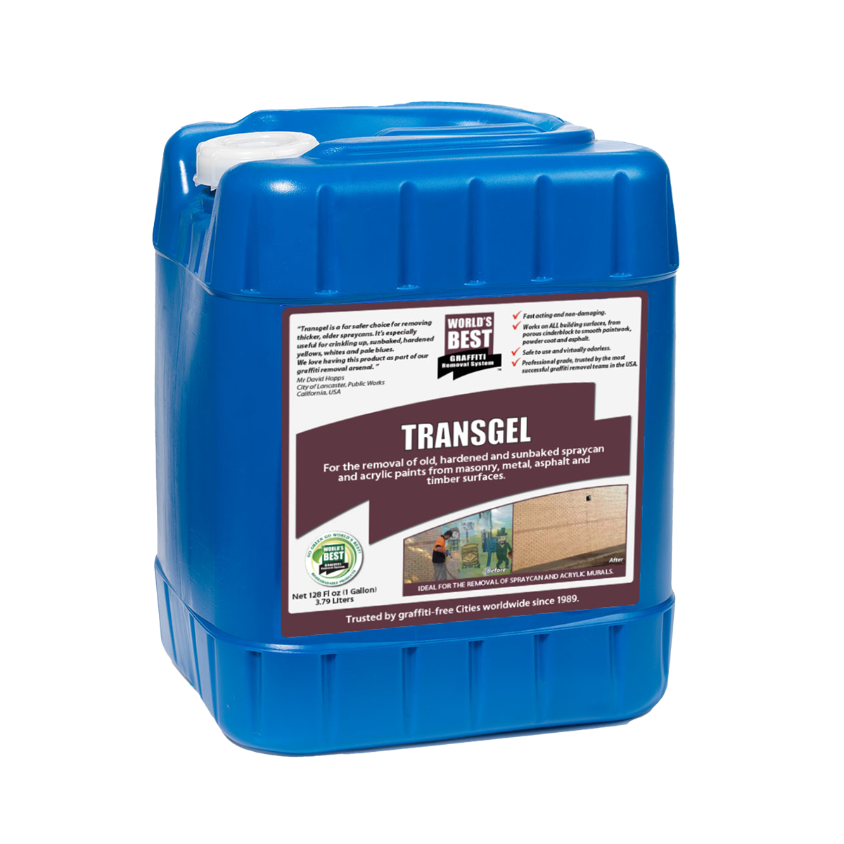 World's Best Transgel Paint and Graffiti Remover - Heavy-Duty Gel ...