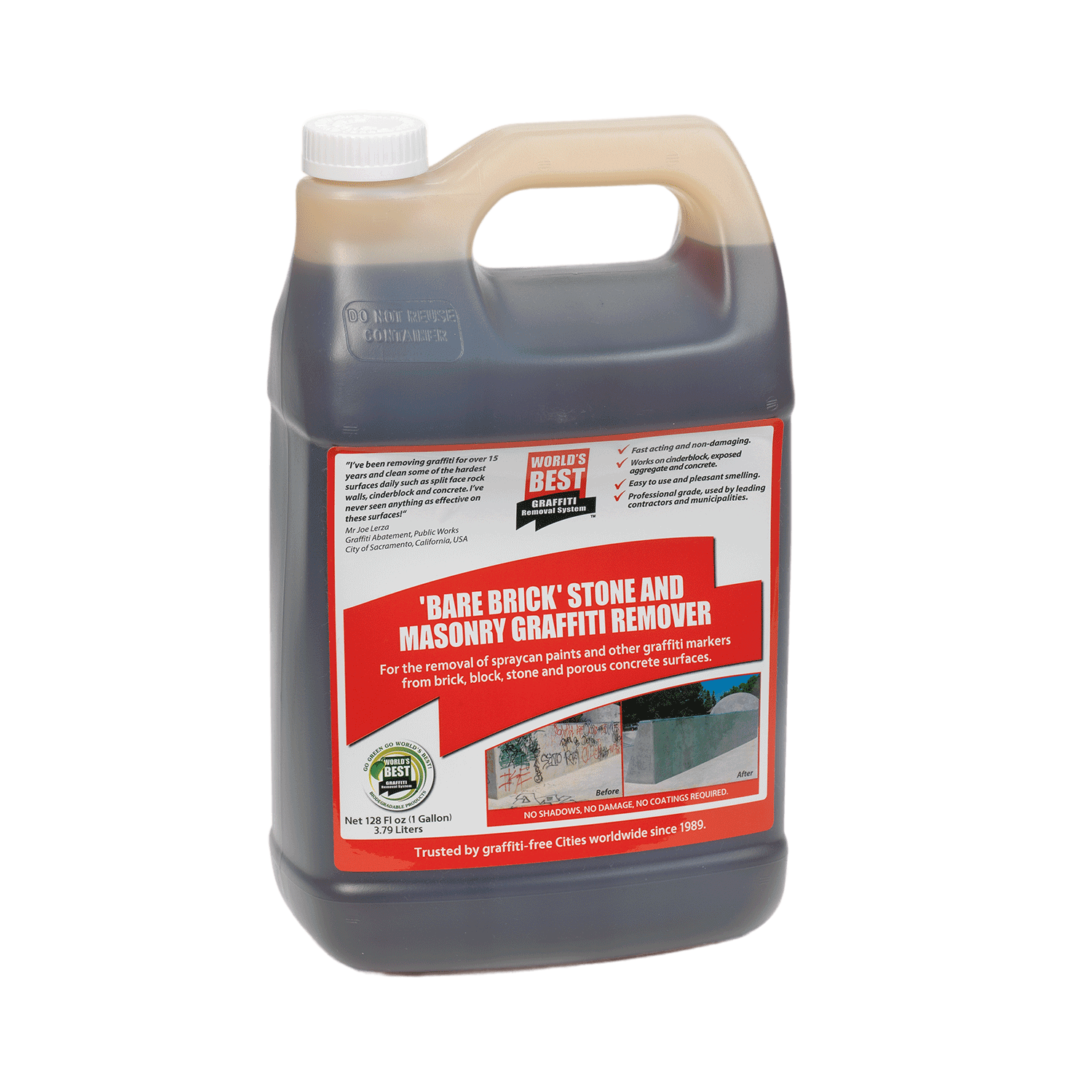 Bare Brick Stone & Masonry Graffiti Remover – World's Best Graffiti ...