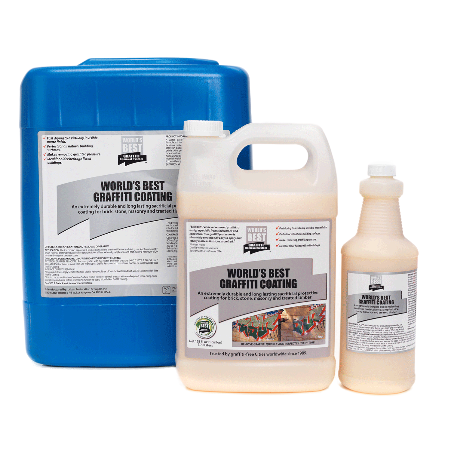 Official World's Best Graffiti Removers and Protective Coatings – World ...